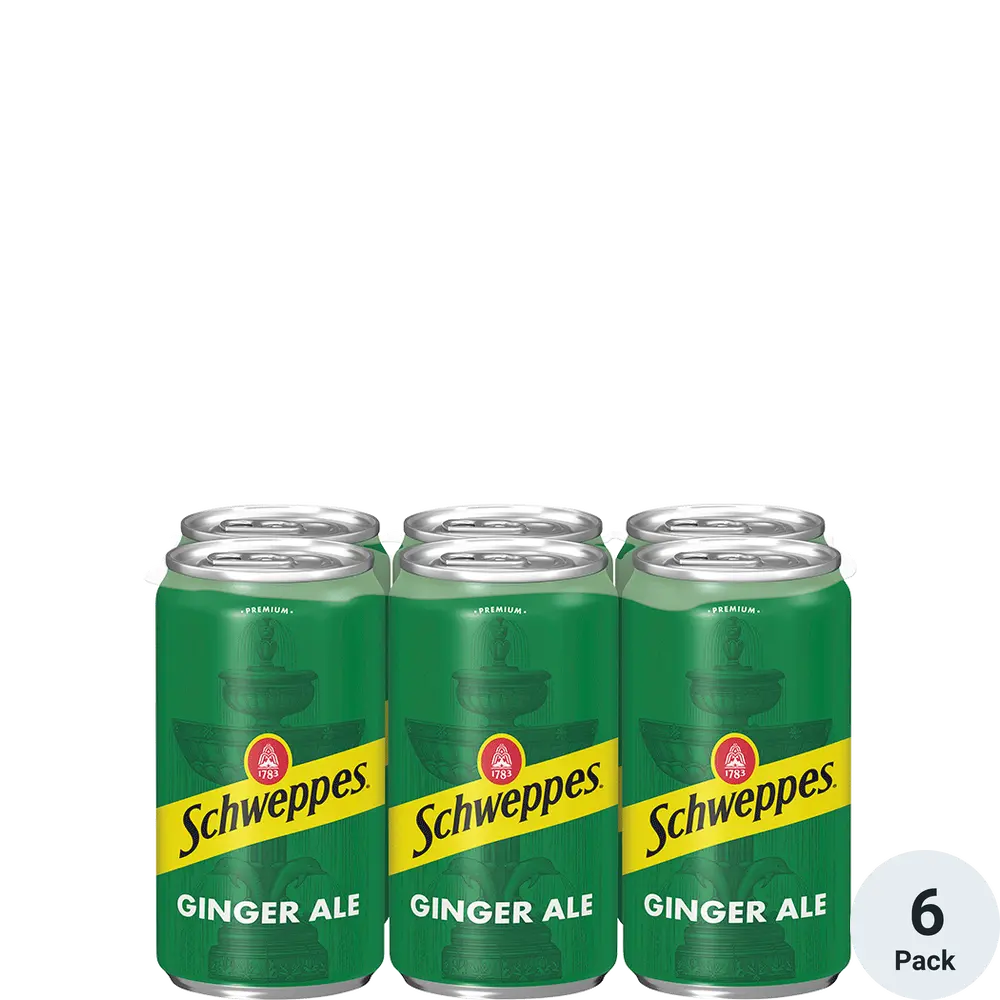 Schweppes Ginger Ale 6-7.5oz Can - Total Wine & More